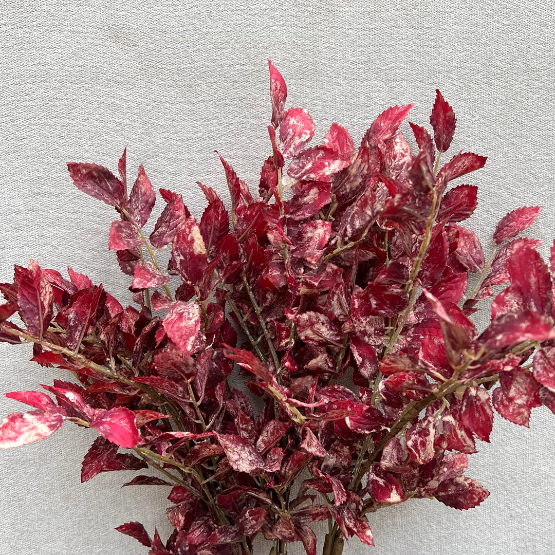 Faux Apple Tree Leaves Red – House of Kaji